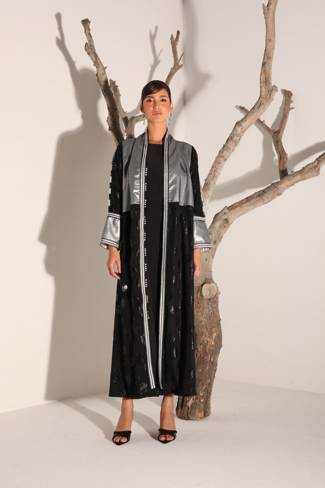 Starlit Shimmer Abaya — Elna Line