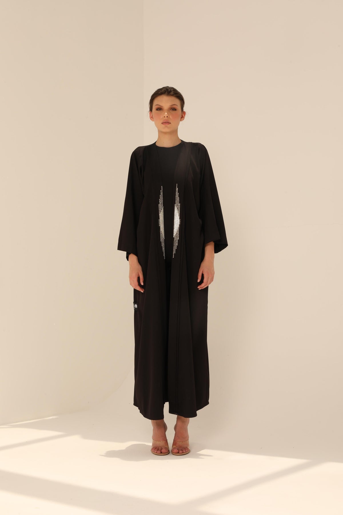 Crystal-Embellished Daily Abaya — Elna Line