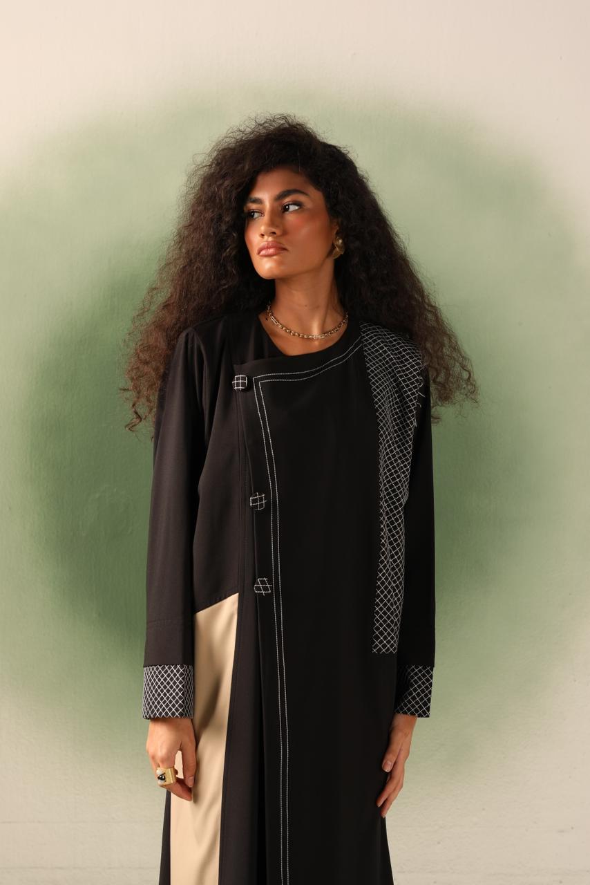 Daily Contrast Abaya - Elna Line
